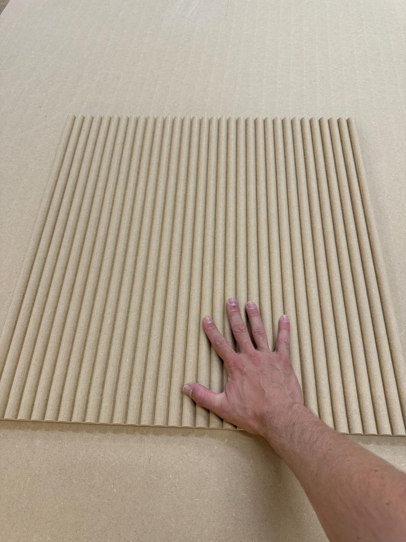 Reeded Wall Panel | DIY Ribbed Panels | Decorative MDF Panel Kit - Etsy ...