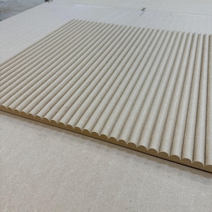 Reeded Wall Panel | DIY Ribbed Panels | Decorative MDF Panel Kit - Etsy