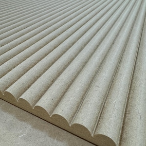 Reeded Wall Panel | DIY Ribbed Panels | Decorative MDF Panel Kit - Etsy