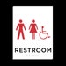 ADA Braille Restroom Sign - the Basics Cutaway With Customizable Insert ...