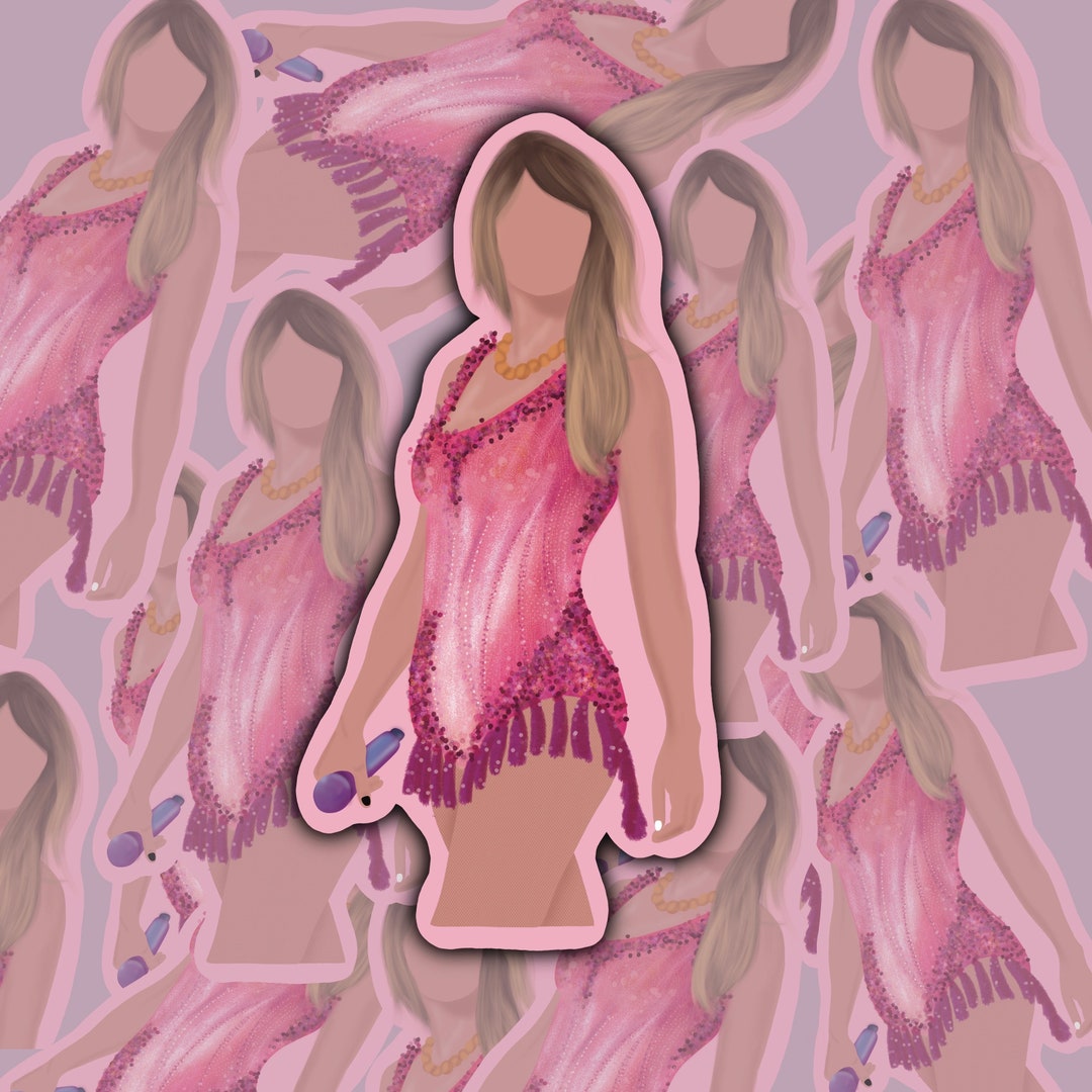 Lover Era Sticker |eras Tour Illustration Costume Sticker | Pink Outfit ...