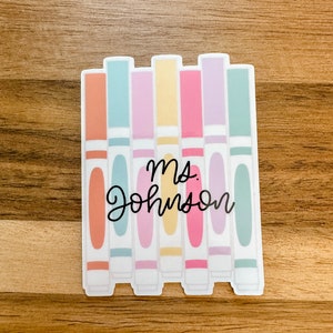 Personalized Teacher Sticker teacher Appreciation Sticker - Etsy