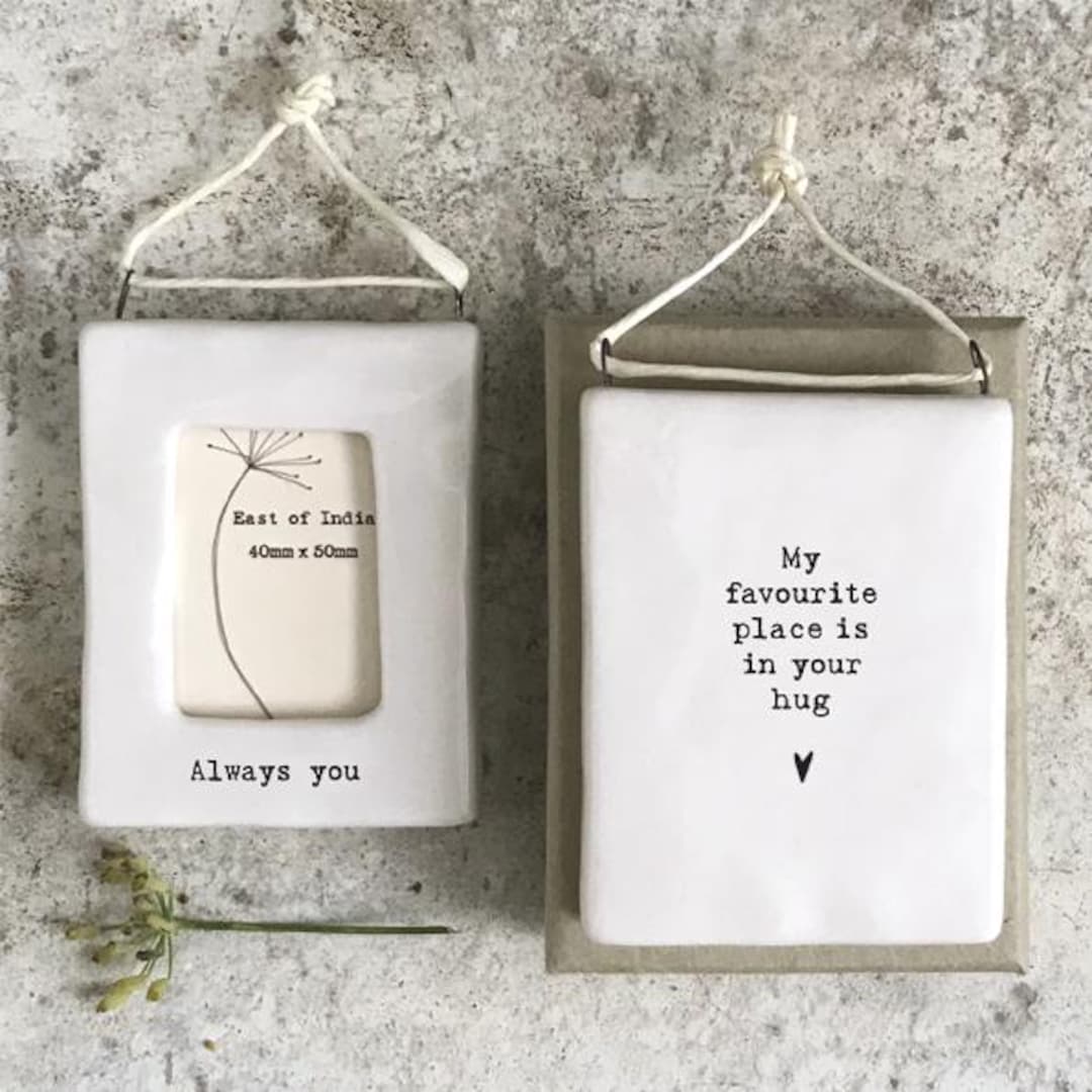 Mini Hanging Porcelain Frame “always You” – Small Sentimental Gift ...
