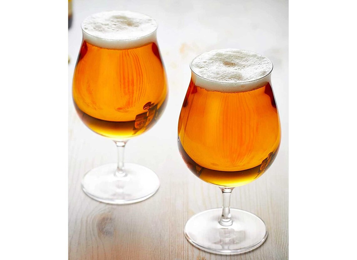 DIAMANTE Premium Lead Free Crystal Craft Beer Ale Glasses | Belgian ...