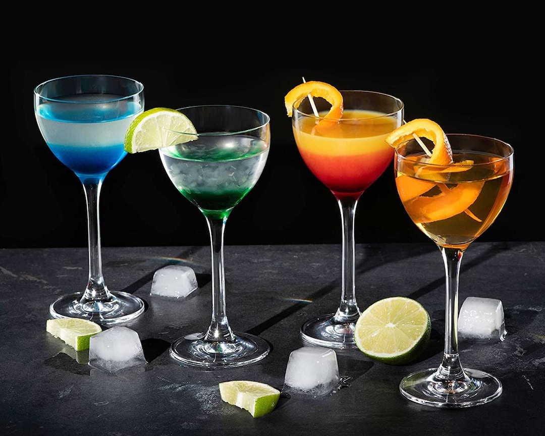 DIAMANTE Crystal Mini Cocktail Coupes 150 Ml Aperitif Digestif Glasses ...