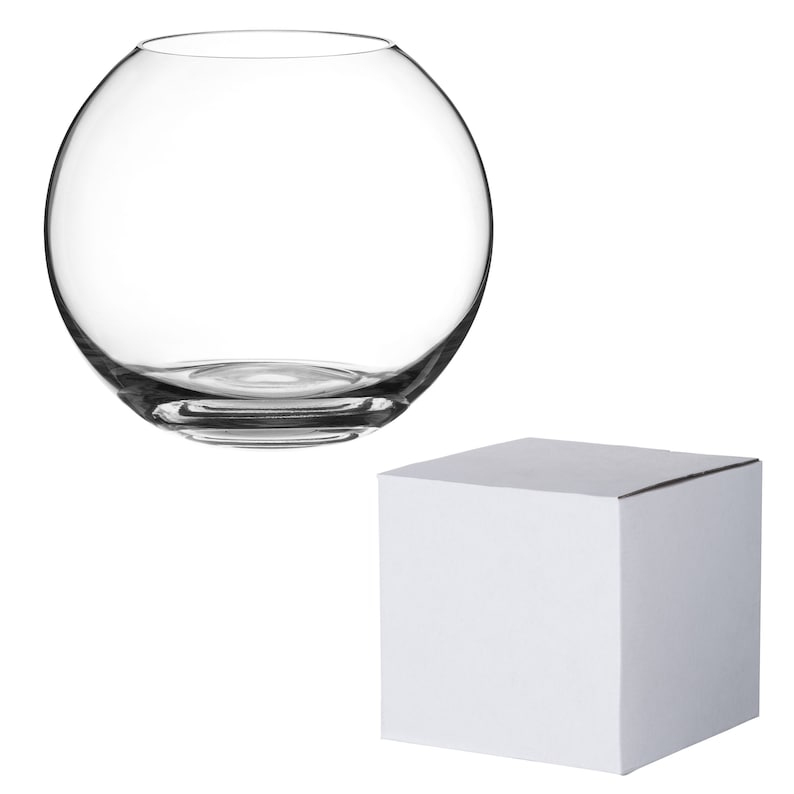 Decorative Crystal Sphere Glass Fish Bowl Vase 18cm - Etsy