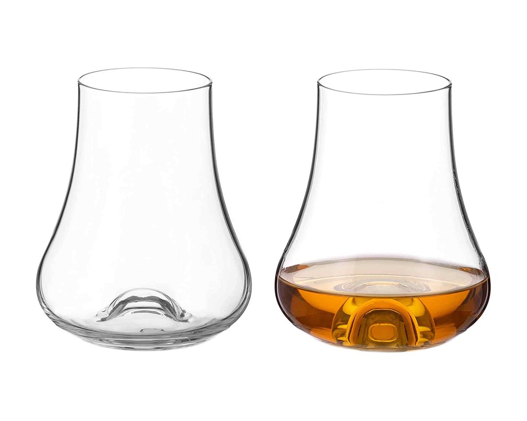 DIAMANTE Rum and Whisky Taster Glasses Pair - ‘auris’ Collection ...