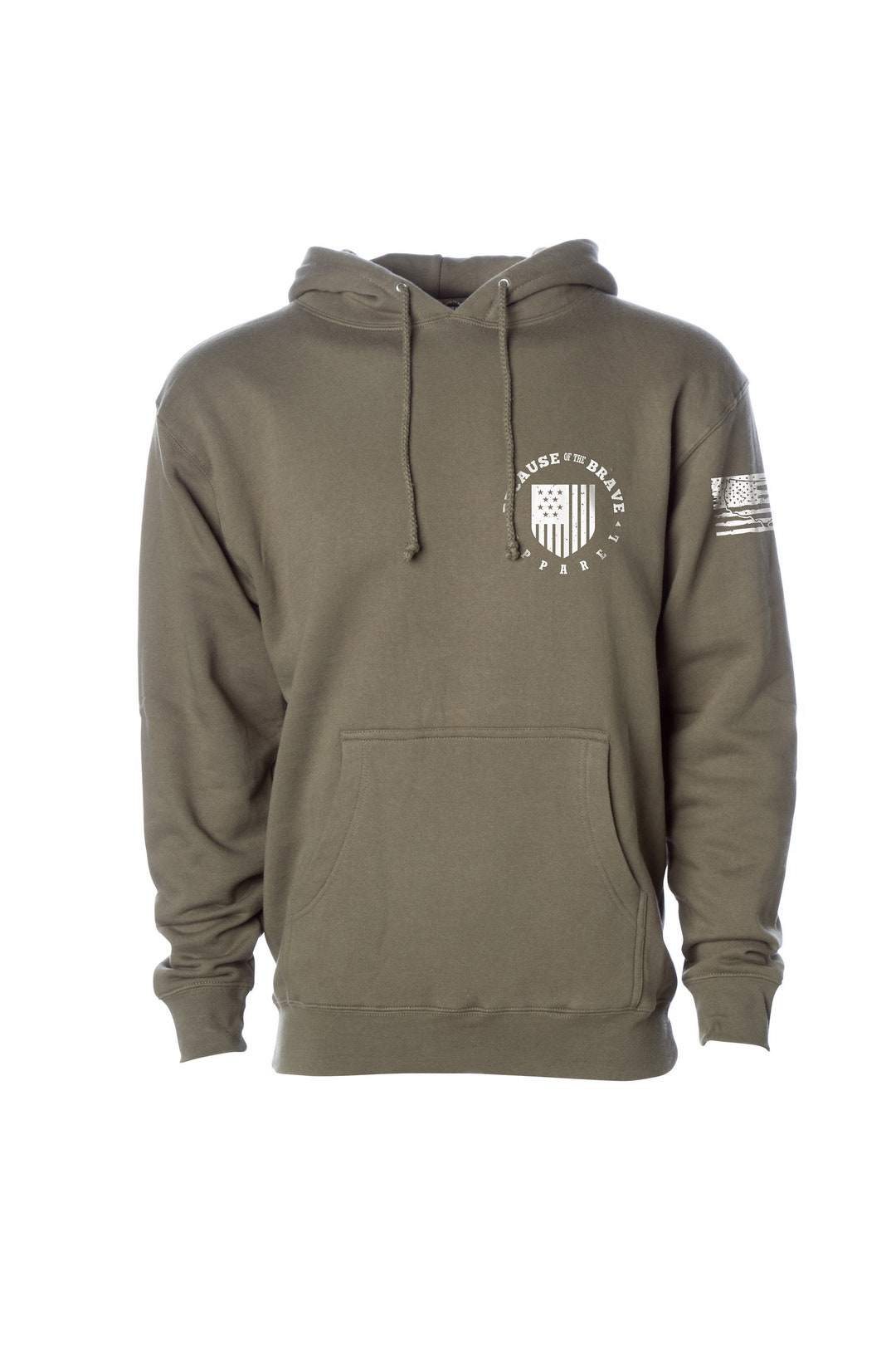 American Flag Sweatshirt Shield Design - Heavyweight - Patriotic ...