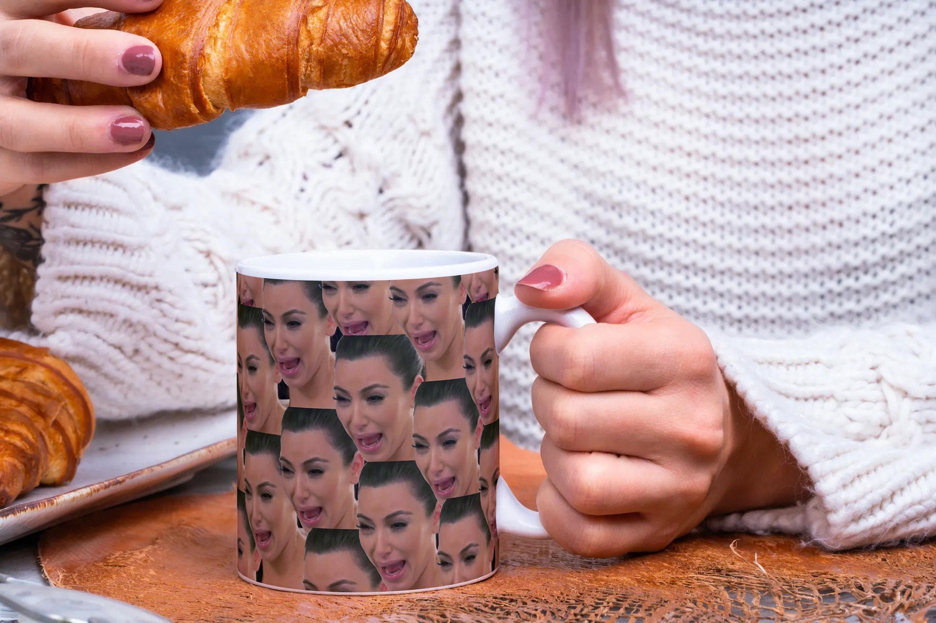 PikMe Kim Kardashian Funny Meme, Coffee/Tea Mug sold by Iryna Vasylieva ...