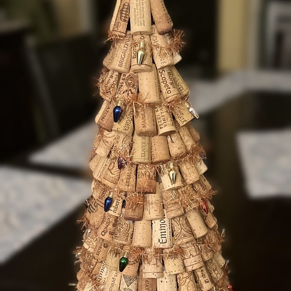 Wine Cork Christmas Tree - Etsy