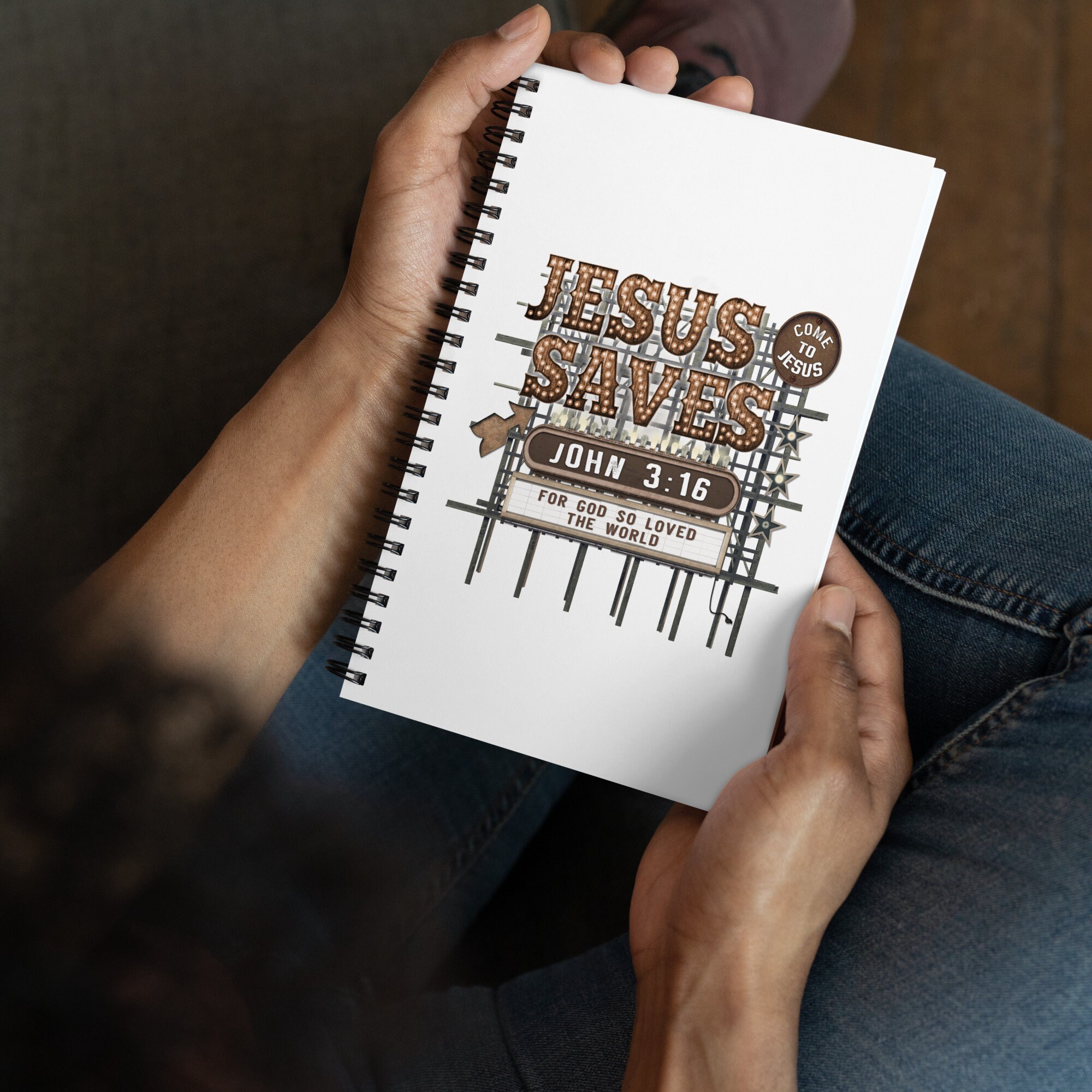 Jesus Saves Spiral Notebook Bible Verse Prayer Journal Christian ...