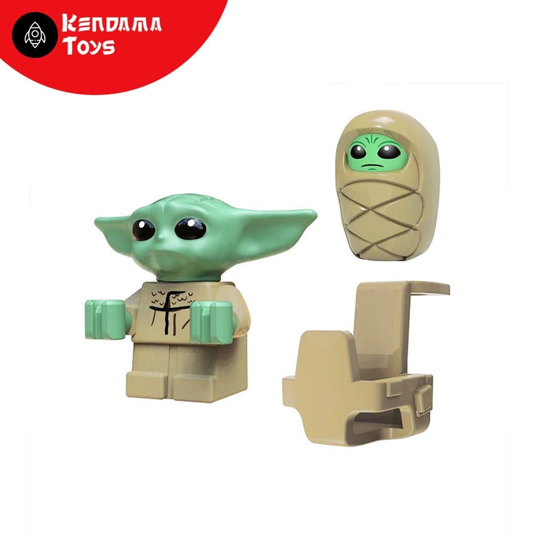 Set of 2 Baby Yoda Figurines Baby Yoda Mandalorian Star - Etsy
