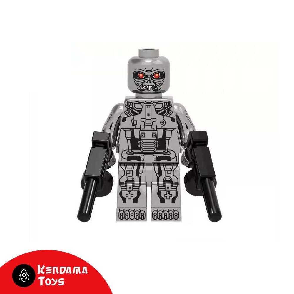 Terminator T 800 Minifigure Compatible With Lego Etsy