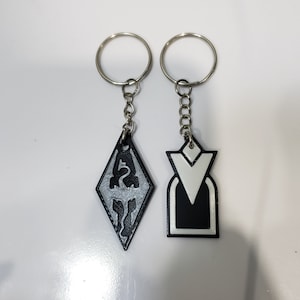 Elder Scrolls: Skyrim Keychain Charm Accessory - Etsy
