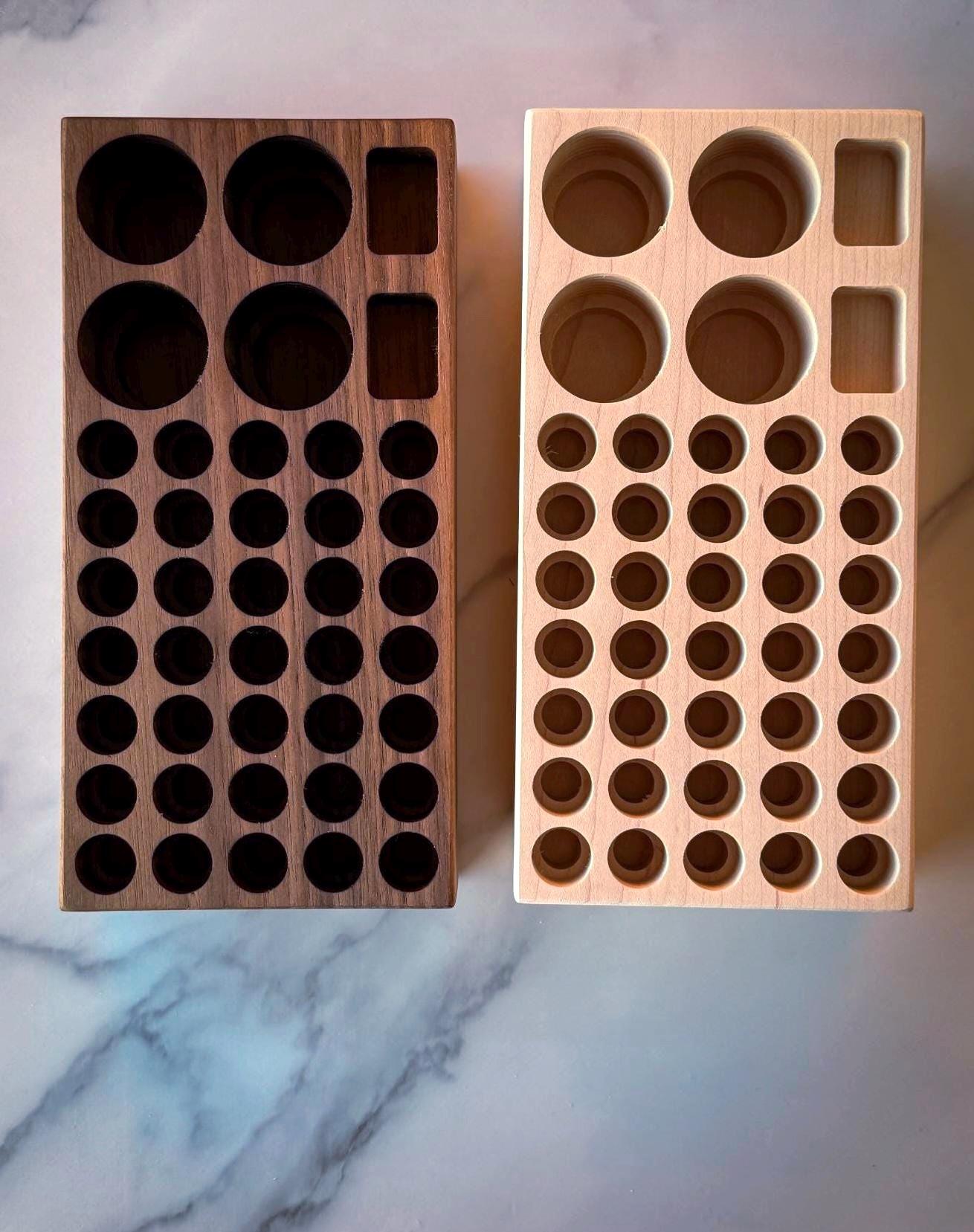 Wooden Battery Organizer | Battery Dispenser | Battery Storage ...