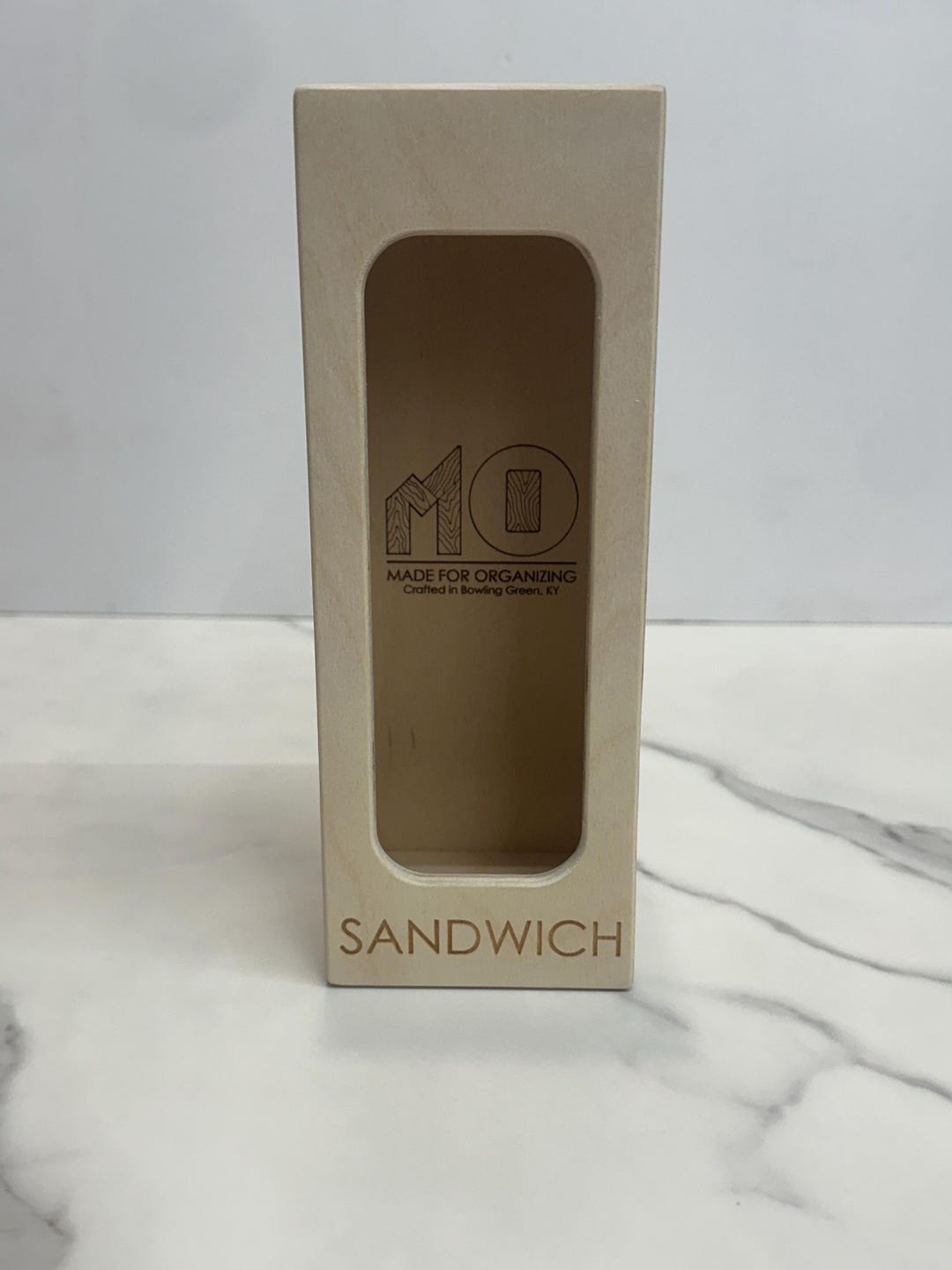 SLIM Sandwich Bag Box, Single Wooden Box,slim Boxes for Kitchen ...