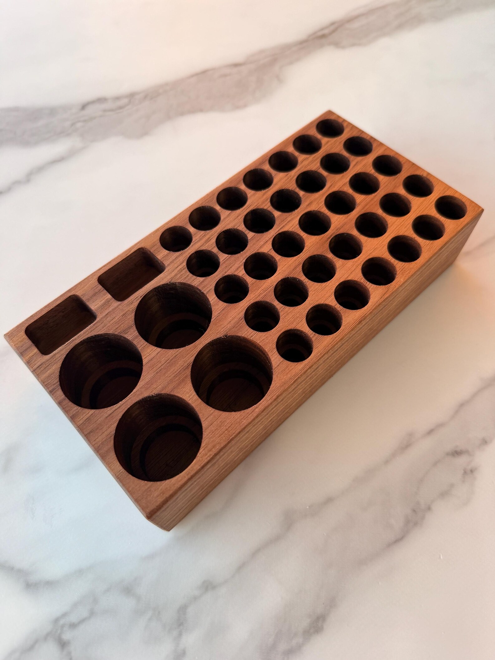 Wooden Battery Organizer | Battery Dispenser | Battery Storage ...