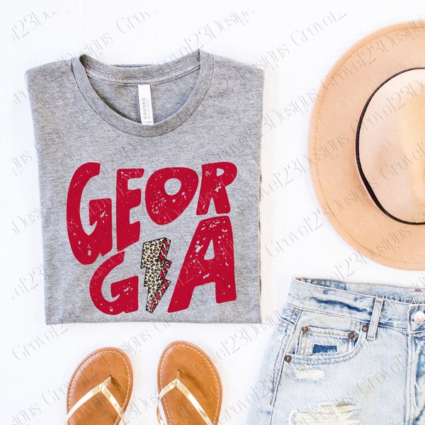 Georgia Bulldogs Leopard Png - Etsy