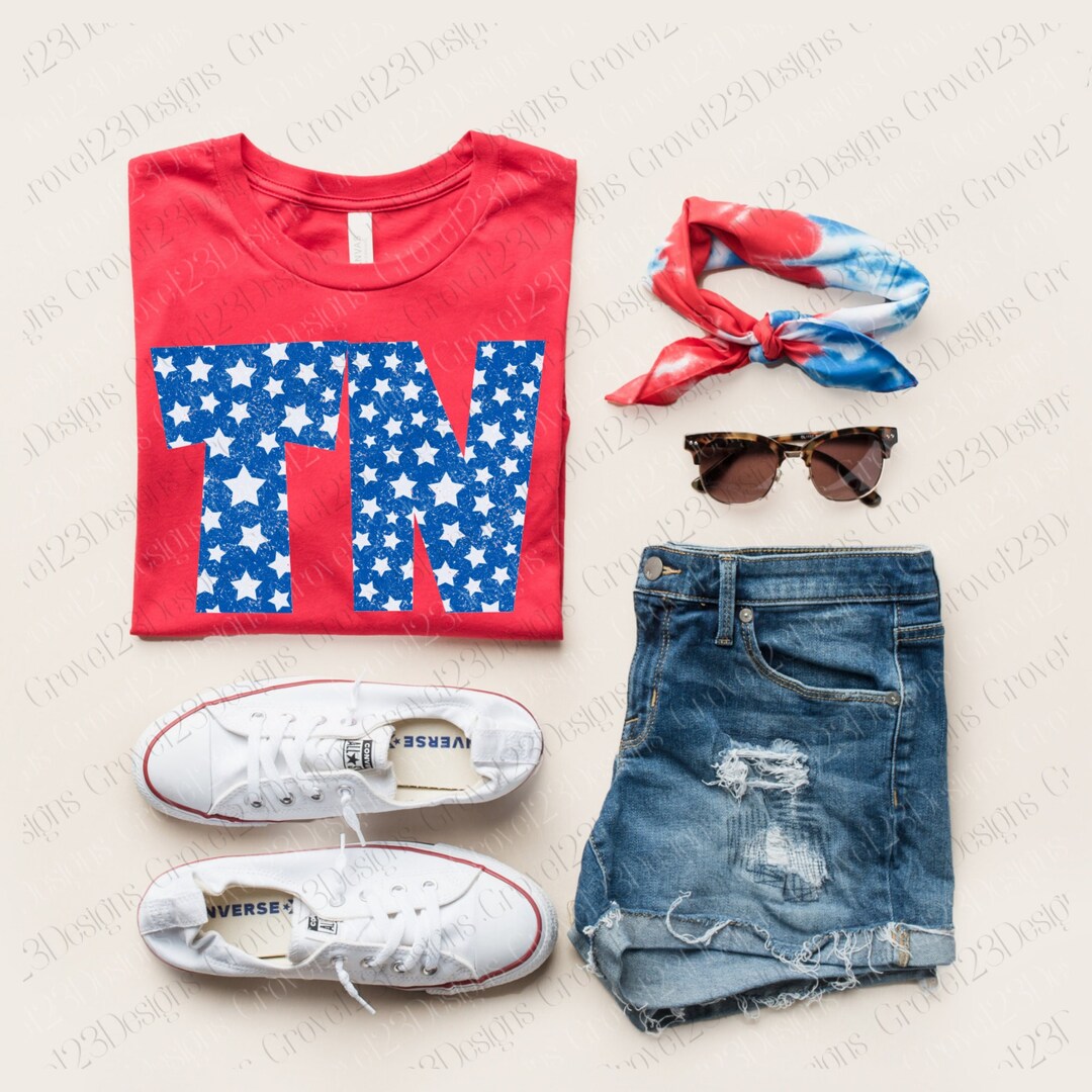 TN Tennessee Retro Distressed Star Design PNG Digital - Etsy