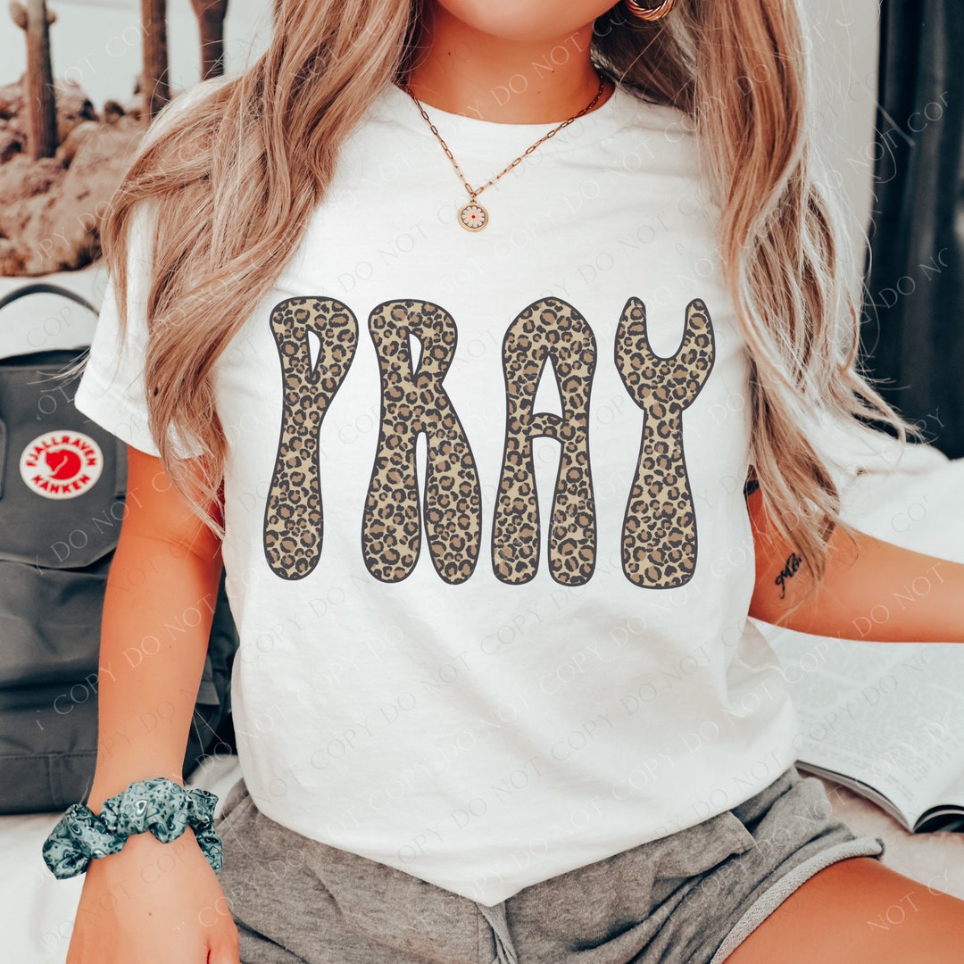 Pray Leopard Digital Design, PNG - Etsy