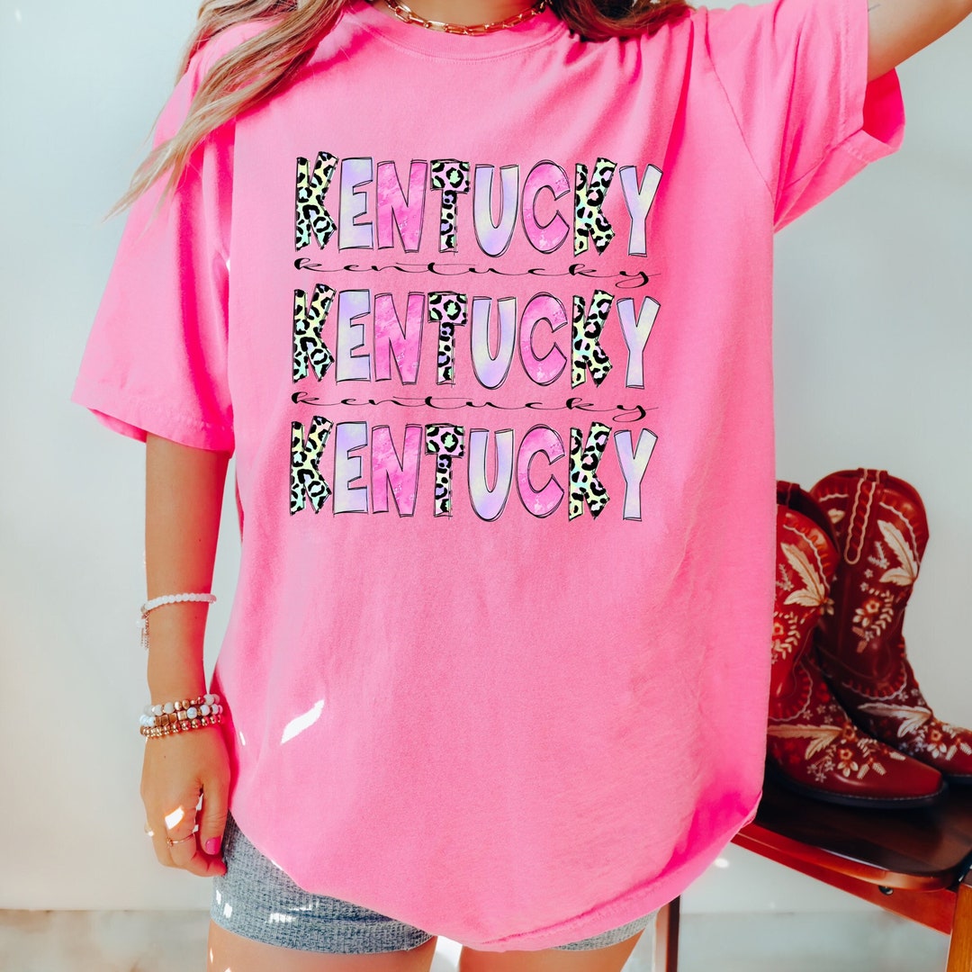 Kentucky Stacked Patterns Leopard Pastel Foil Digital Design, PNG - Etsy