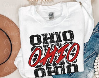 Distressed Ohio Svg - Etsy