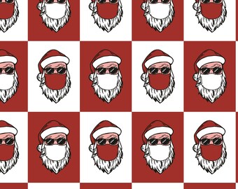 Santa Face Wrapping Paper - Etsy