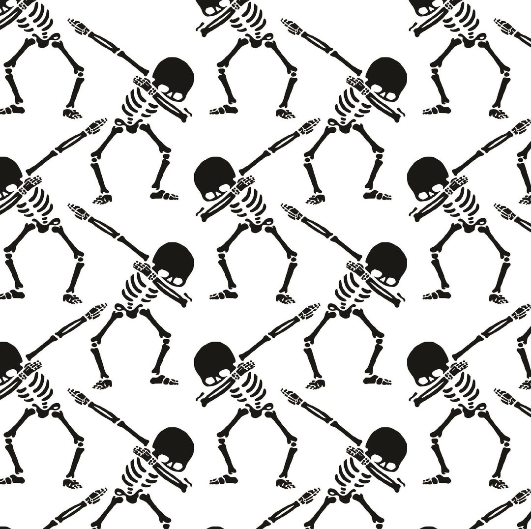 Skeleton Wrapping Paperfun Dancing Skeleton Gift Wrapgreat - Etsy