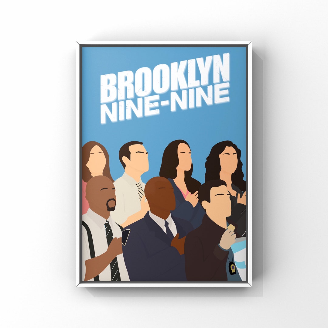 Brooklyn Nine-Nine Character Drawing Poster TV Show Wall Art B99 Scene ...