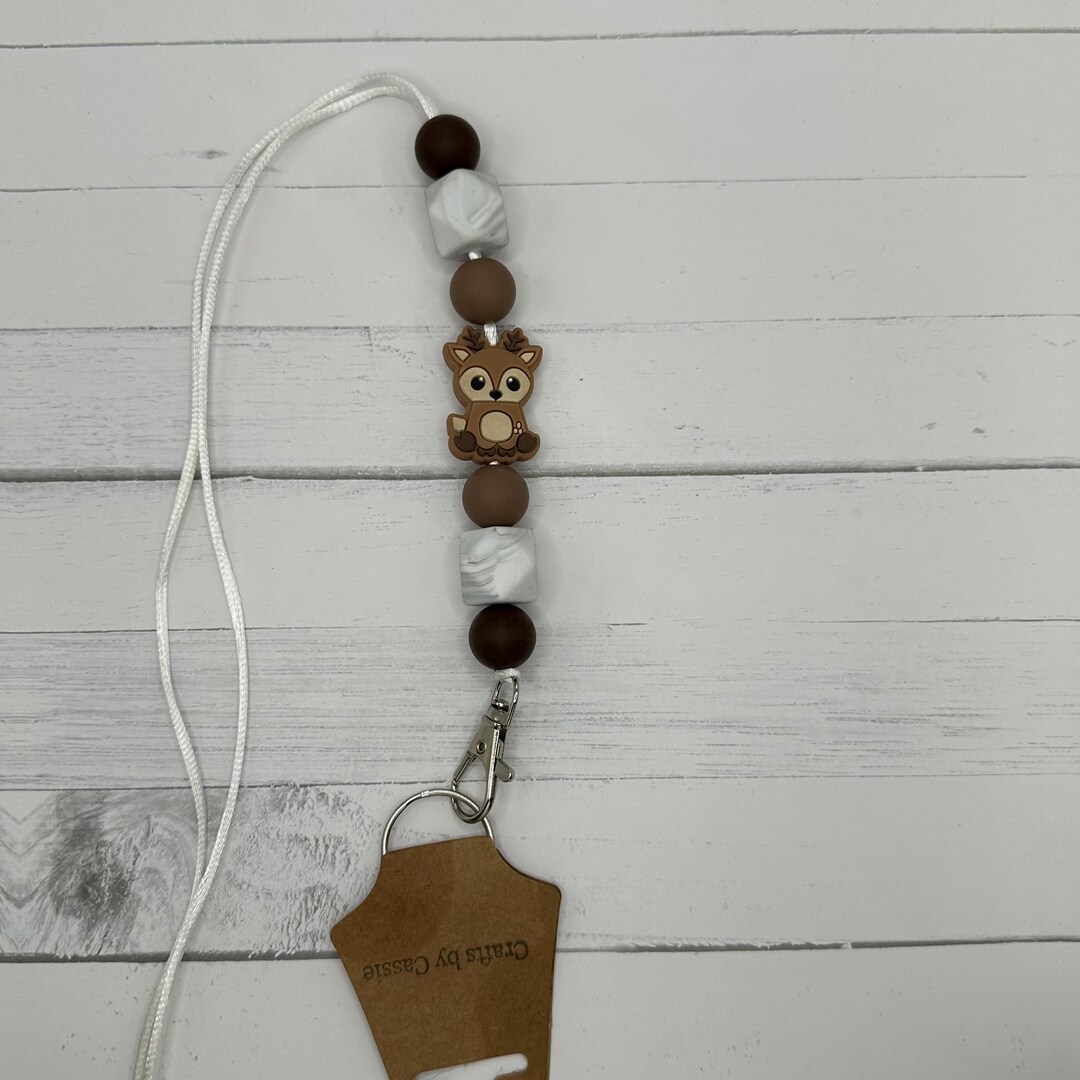 Neutral Beaded Lanyards - Etsy