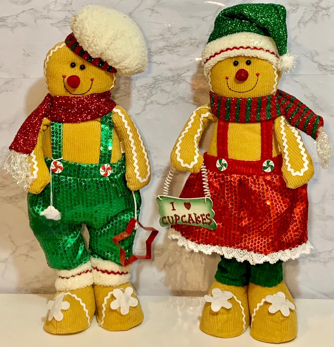 Fabric Gingerbread Standing Set…..mint Condition….perfect for the ...