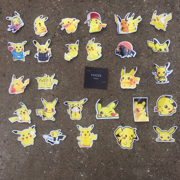 Pikachu Stickers - Etsy