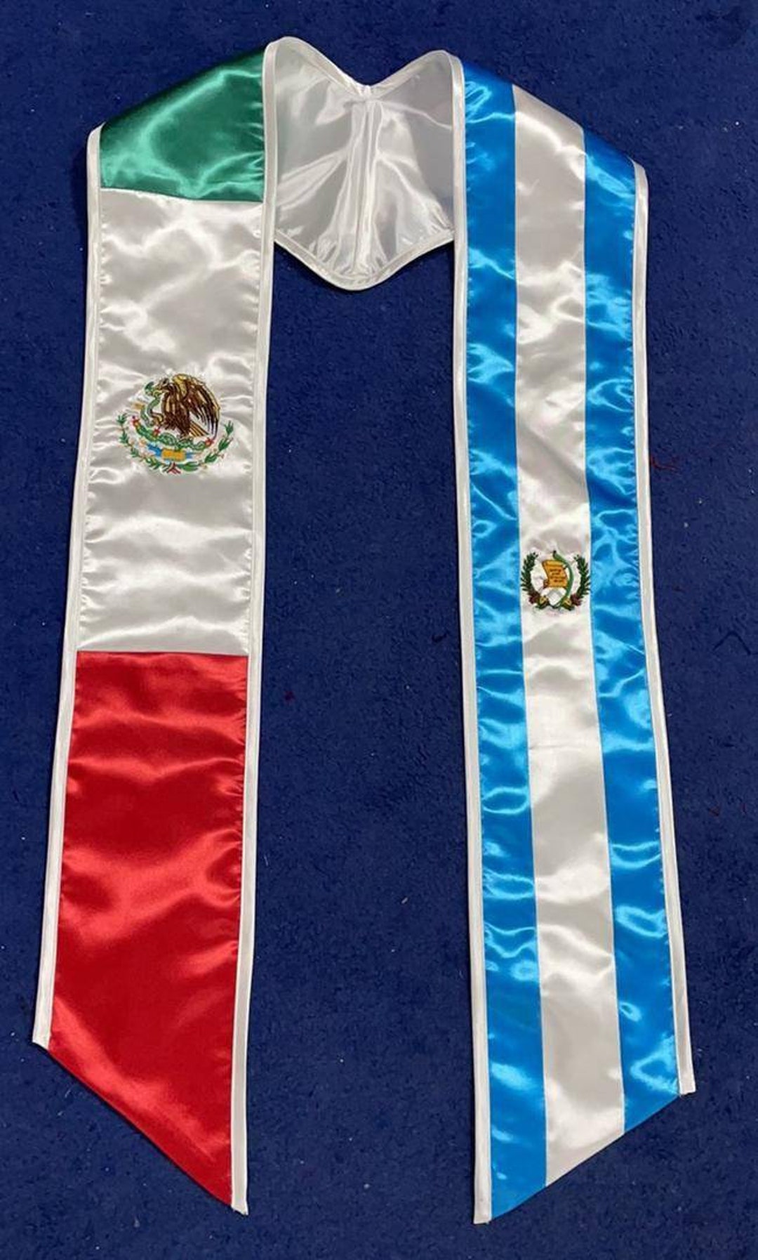 Mexico & Guatemala Graduation Stole, Class of 2026, Satin Sash ...