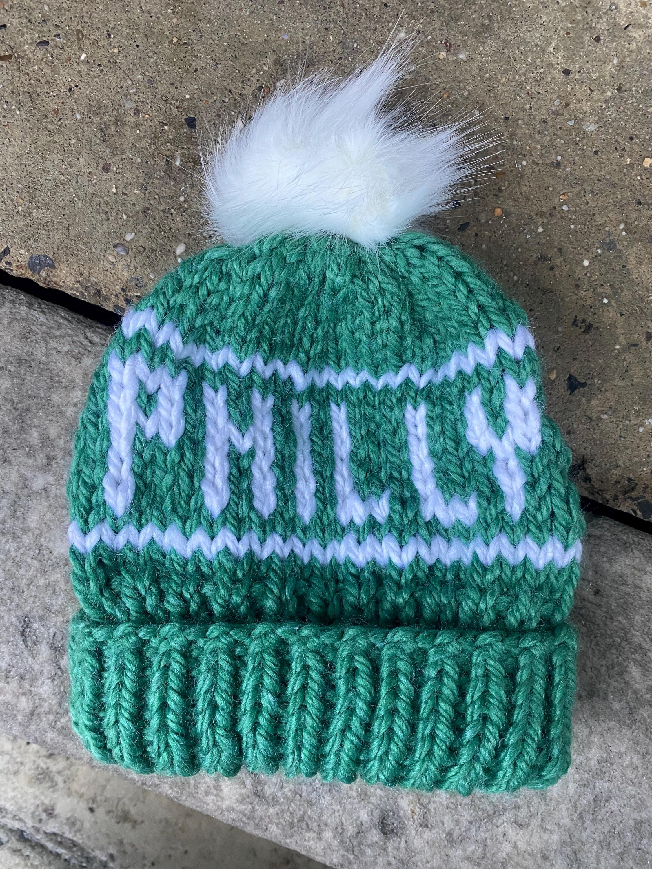 Eagles Beanie - Philadelphia Beanie - Eagles Winter Hat - Green and ...
