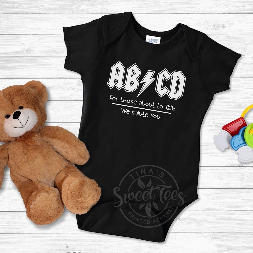 AB/CD Baby Bodysuit, Rock and Roll Baby, Rocker Shirt, for Those About ...