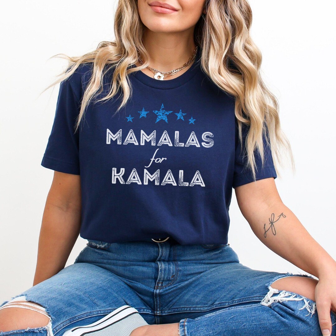 Mamalas for Kamala T Shirt Mama for Comma La 2024 Tee Shirt Kamala Harris 2024 President Shirt ...