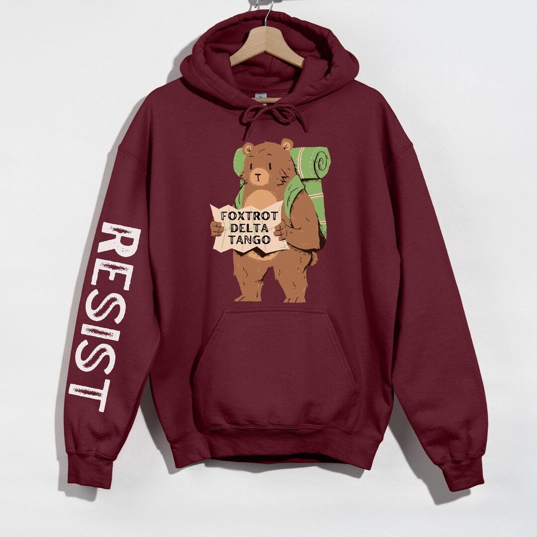 FDT Resist Bear Hoodie - Foxtrot Delta Tango Resistance Hooded ...