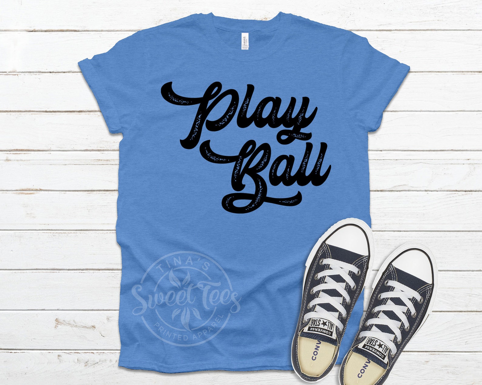 Play Ball Shirt Baseball Tee Vintage Retro Design Softball - Etsy