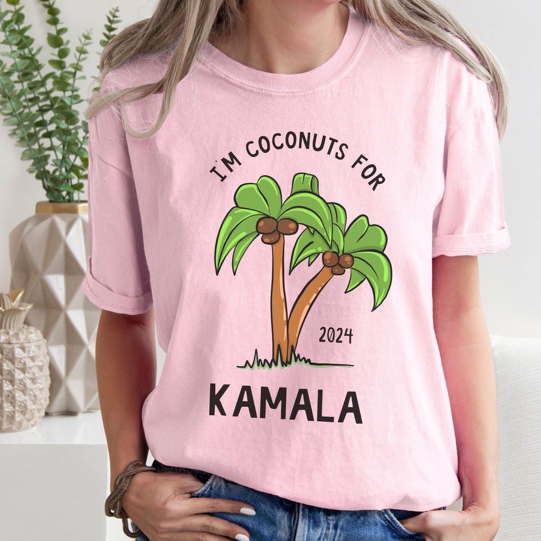 Coconut Tree Kamala Harris Shirt, Comfort Colors® Harris 2024 Shirt ...