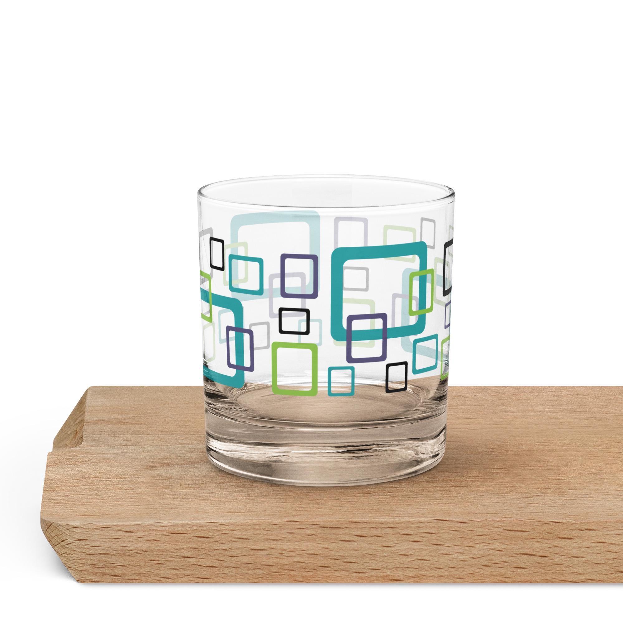 MCM Atomic Rocks Glass: Mid-century Modern Cocktail Glass - Etsy