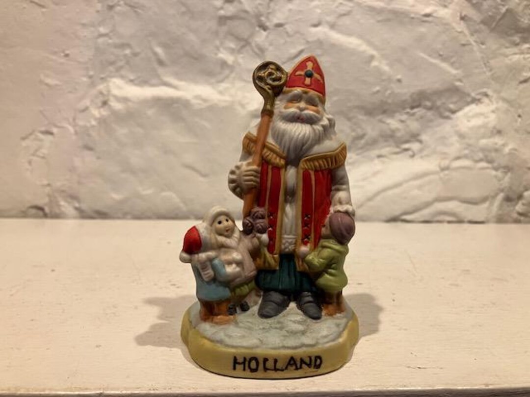 Santa of the Nations Figurine, Holland, Sinter Klaas, Hand Painted ...