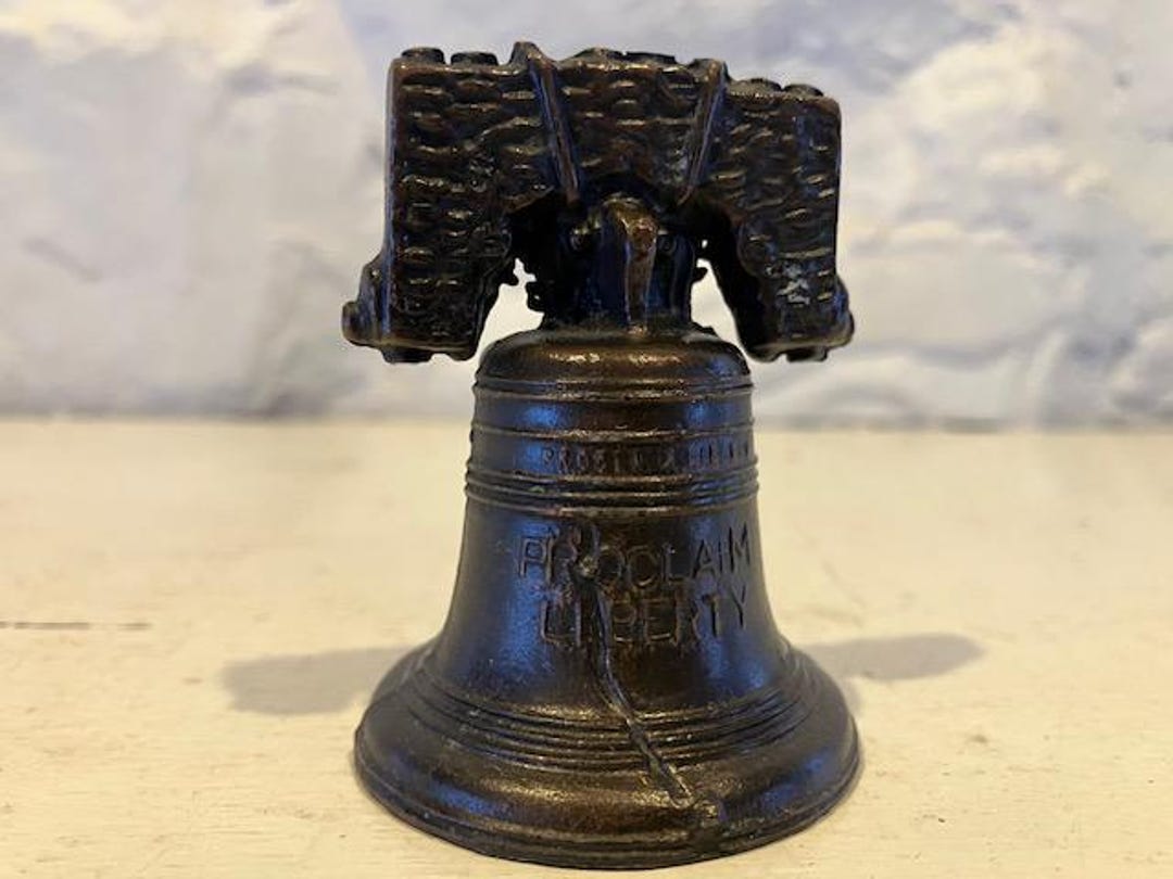 Bicentennial Liberty Bell, Small, Copper Wash Over Cast Metal, Circa ...