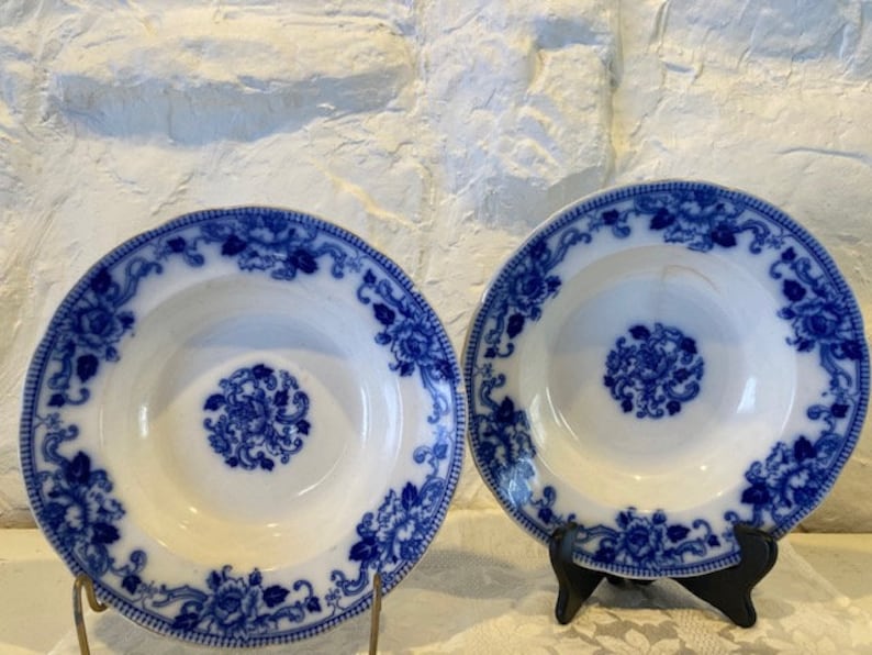 Brownfield & Sons Guild Pottery Society, Pair of Antique Soup Bowls ...