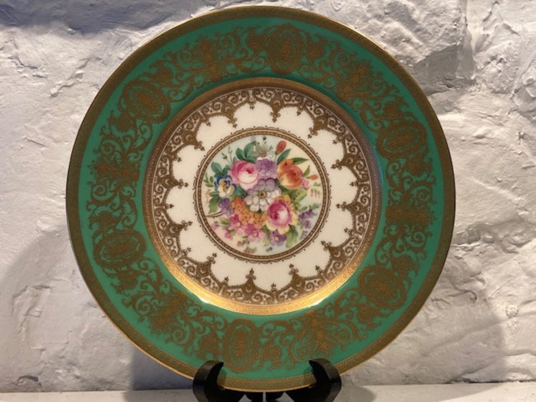 Rare and Spectacular Set of 12 Antique Minton Dinner Plates Made for ...