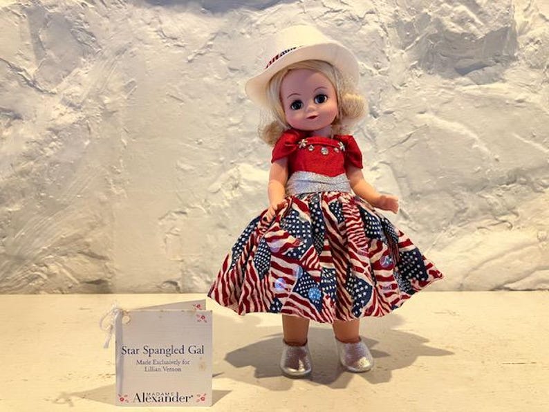 Madame Alexander Star Spangled Girl Doll 8, 2000 - Etsy