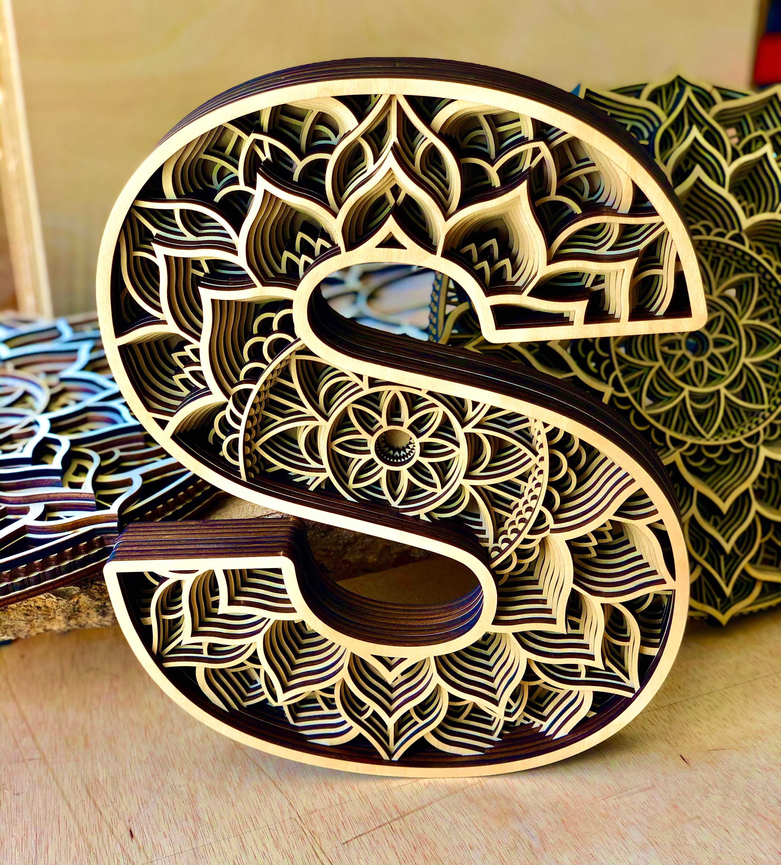 The Mandala Letter | Etsy