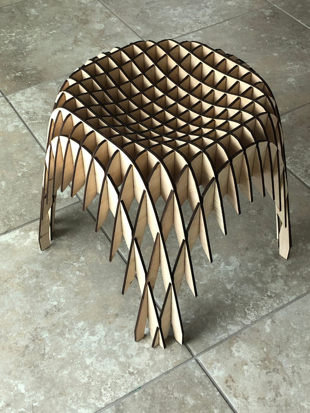 Parabolic Puzzle Stool - Etsy