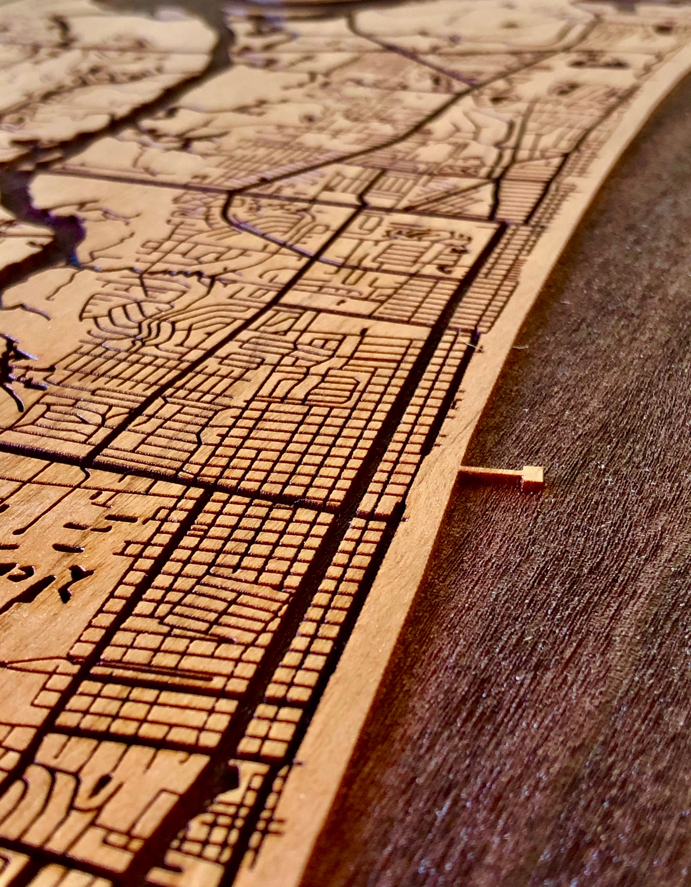 Laser Engraved Wood Map - Etsy