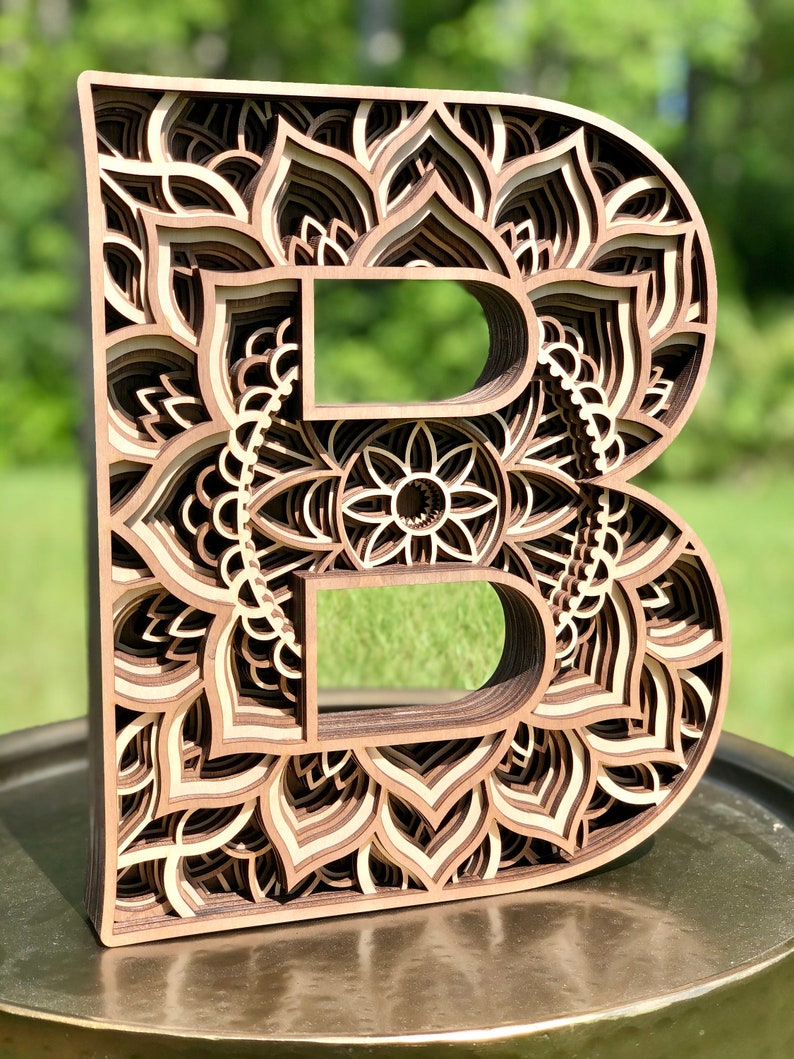 The Mandala Letter | Etsy