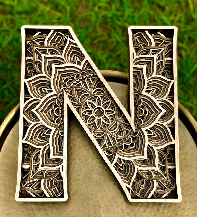 The Mandala Letter | Etsy